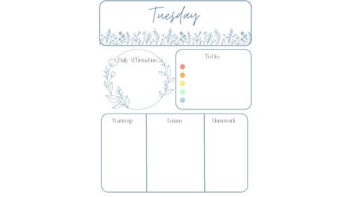 Daily Planner with Free Day Labels! by SciencewithJdDesigns | TPT