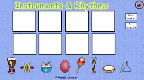 music - musical instruments & rhythms - interactive game by ...