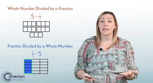 Divide a Fraction by a Whole Number by Cohesion Education | TPT