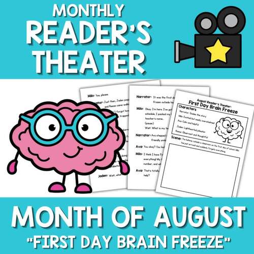 August Reading Activity | Fun Readers Theater Skit Play | 3rd 4th 5th ...