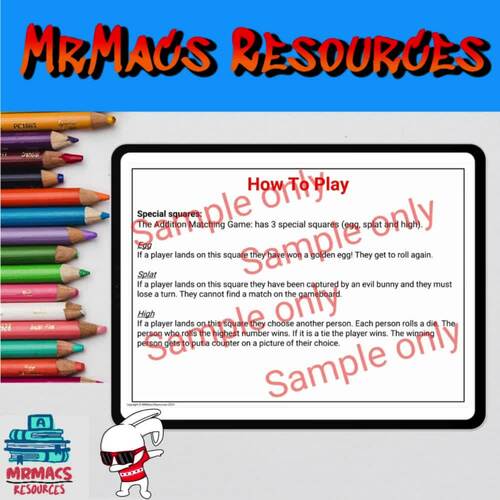 Easter Addition Maths Game Year 1 and 2 | One-Digit Numbers | Single 0 - 10