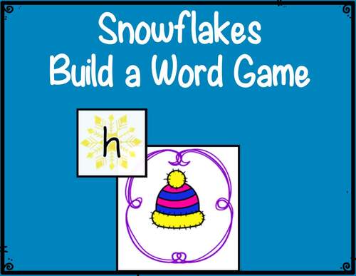 Snowflake Themed Build a Short Vowel CVC Word by The Teaching Scene by ...