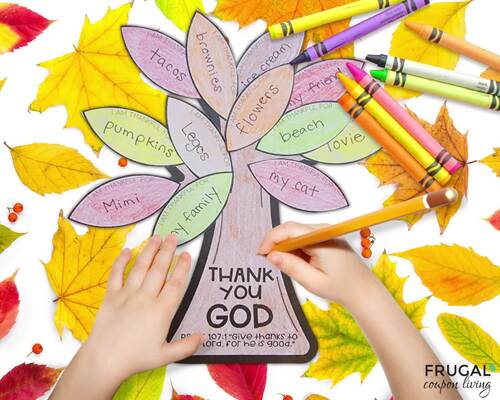 Gratitude Tree Activity for Kids, I Am Thankful for... Thankful Tree ...