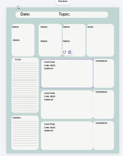 Art Teacher Daily Planner | 9 Class Periods | 3 Prep Organization ...