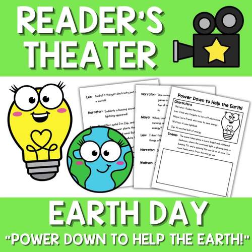 Readers Theater Earth Day Activity Skit | Saving Electricity & Power ...