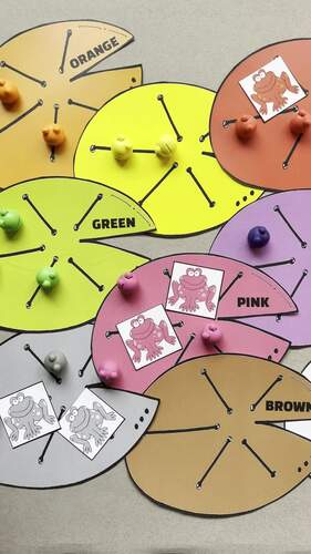 Frog Color Identification Math Activities by Mrs Jackson's Little Learners