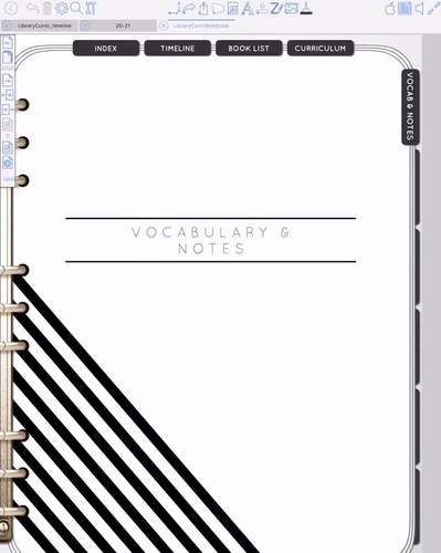 Library Curriculum Digital Student Notebook and Timeline for Build Your ...