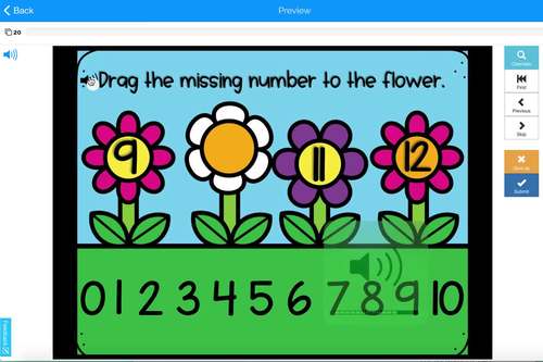 Missing Numbers 0-10 / Distance Learning / Boom Cards™ by Freckled in ...