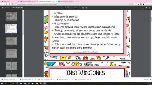 Oraciones completas Practice| Mayúsculas y puntuación | Task Card ...