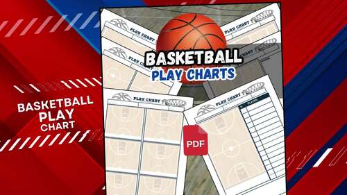 Basketball Play CHART sheets 8.5x11" | 6 digital downloads | basketball ...