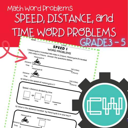 Speed, Distance and Time Word Problems by Creative Worksheets | TPT