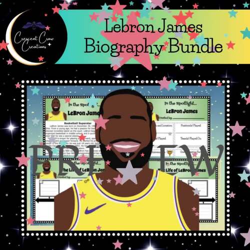 Athlete Lebron James Biography Bundle Research Project | TPT