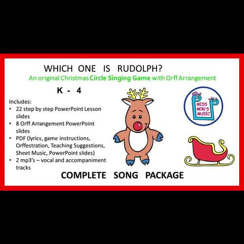 Original Christmas Singing Game | “Which One Is Rudolph?” | Song Package