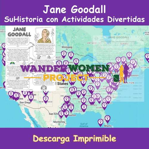 Jane Goodall - Aprende su Historia con Actividades Divertidas | TPT