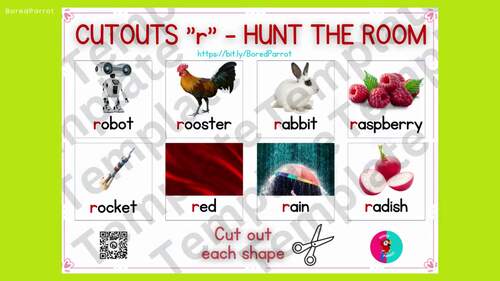Write the Room Kindergarten - Letter "r": Writing / Vocabulary / Phonics