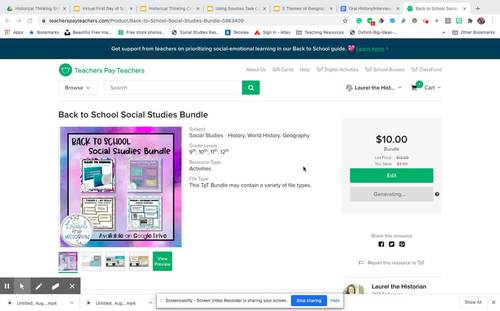 Back to School Social Studies Bundle by Laurel the Historian | TpT