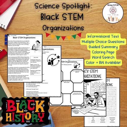 Black STEM Organizations - Black History Month, Science, Bio, Scientist ...