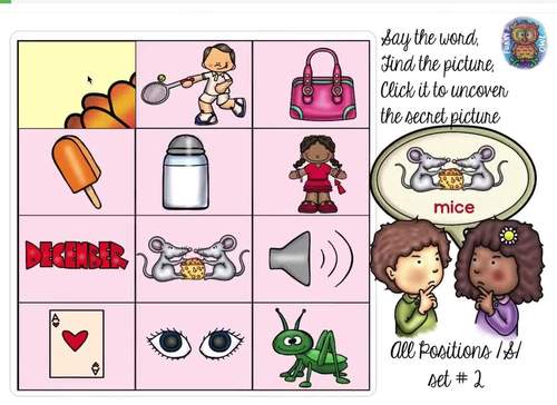 Articulation | Boom Cards Articulation -S- Game | Reveal the Picture Set 5