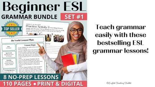 Beginner Adult ESL English Grammar Worksheets & Activities for ...