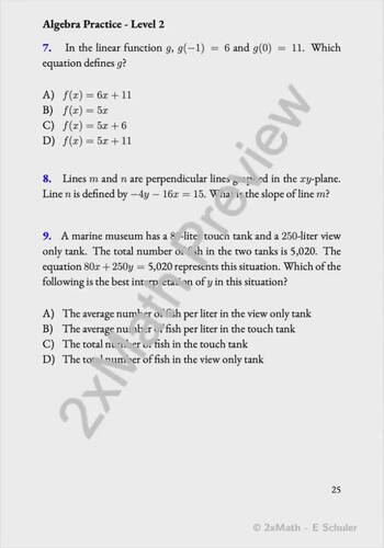 8 Digital SAT Math Tests | Realistic Practice with Full Explanations by E S