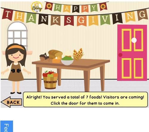 Thanksgiving Interactive Story Comprehension Boom Cards by Teacher Kimmy