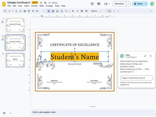 Editable and Printable Music Concert Certificate Awards Templates