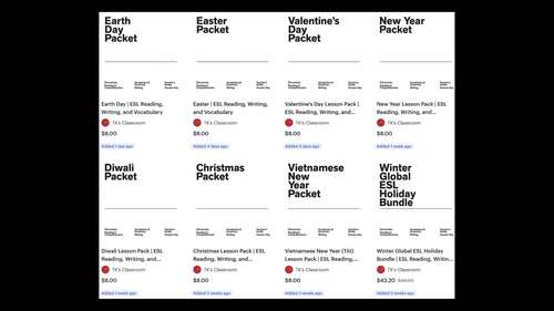 ESL Holiday and Culture Packet Bundle | ESL Reading, Writing, and ...