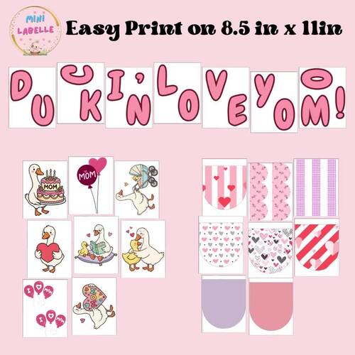 Mothers Day Bulletin Board Kit Duck Theme Printable Classroom Decor ...