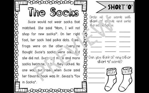 Short 'O' Reading Passage and Activities | Printable and Digital
