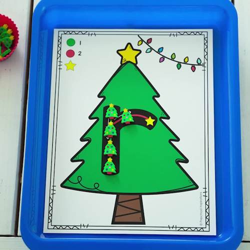 Holiday Letter Formation Fine Motor Mat Bundle by Preschool Inspirations