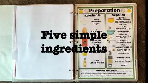 Chocolate Crinkle Cookie Visual Recipe for Toddlers, Homeschool Holiday ...