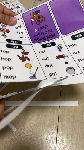 Mini Book CVC Words – Short Vowels (a, e, i, o, u) | Foldable Phonics ...
