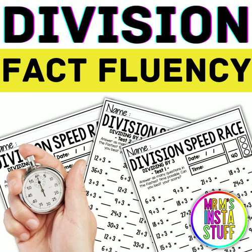 Division Practice & Fact Fluency NO PREP by Improving Your Classroom