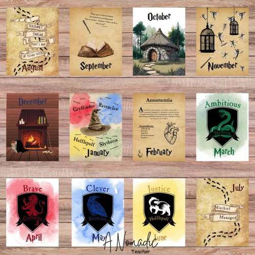 25-26 Harry Potter Weekly Planner, Teacher Weekly Planner, Printable ...