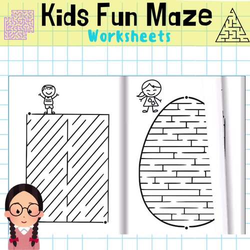 Fun and challenging Mazes for kids,100 printable worksheets, Maze Activity
