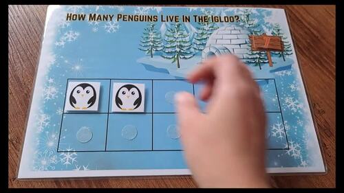 Winter Counting 1-10 Preschool Maths Game Printable Learning Numbers Winter