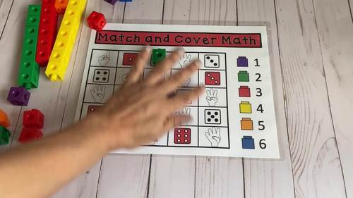 Match and Cover Math Center by A Special Place | TpT