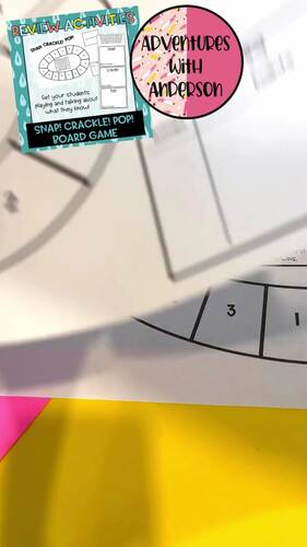 Easy Review Activity: Snap! Crackle! Pop! Board Game | TPT