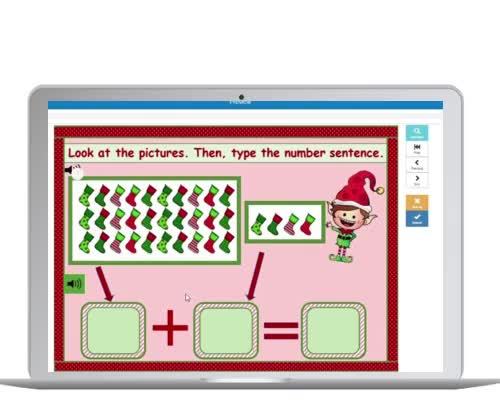 Place Value: Writing Number Sentences with Tens and Ones Christmas ...