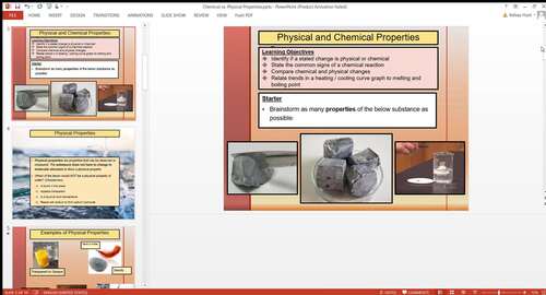 Chemical v. Physical Properties - Lesson Slides and Activities | TPT