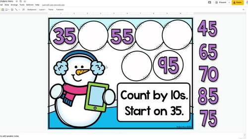 Skip counting by 2s 5s 10s Daily Math Practice for Google Slides