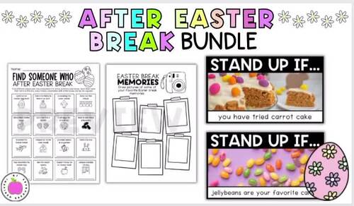 After Easter Break Activity and Game Bundle by KJ Inspired Resources