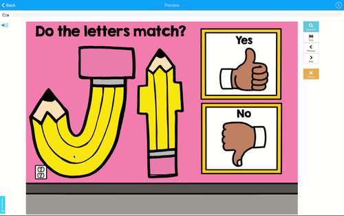 Letter Identification Kindergarten Boom Cards by Krafty in Kinder