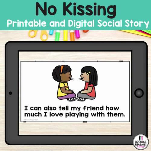 Social Story: No Kissing by Brooke Reagan | TPT