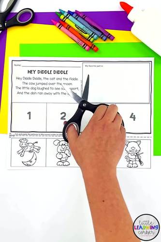 Nursery Rhymes Sequencing | Story Retelling Cards with Pictures