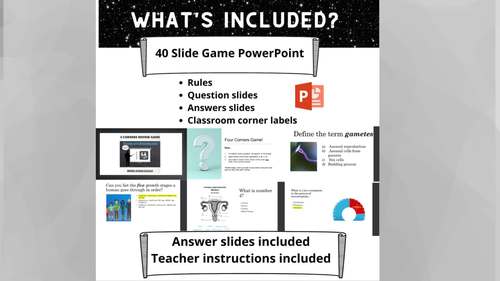Growth and Reproduction - Four Corners Science Biology Revision Game ...