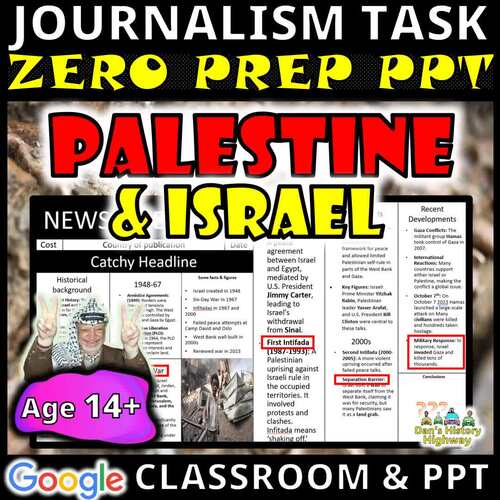 Palestine-Israel Conflict | Digital journalism lesson for High School