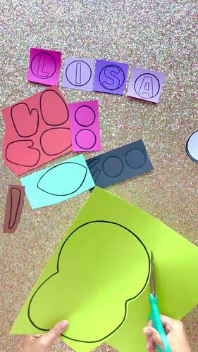 Apple Craftivity | Back to School, Fall Name Activity & Writing Prompts