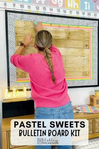 Pastel Sweets Back To School Bulletin Board Kit by Ashley McKenzie