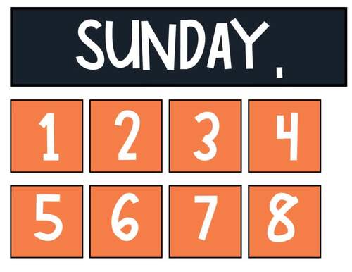 Camping Flip Calendar with Two Fonts and Editable Version l Camping ...